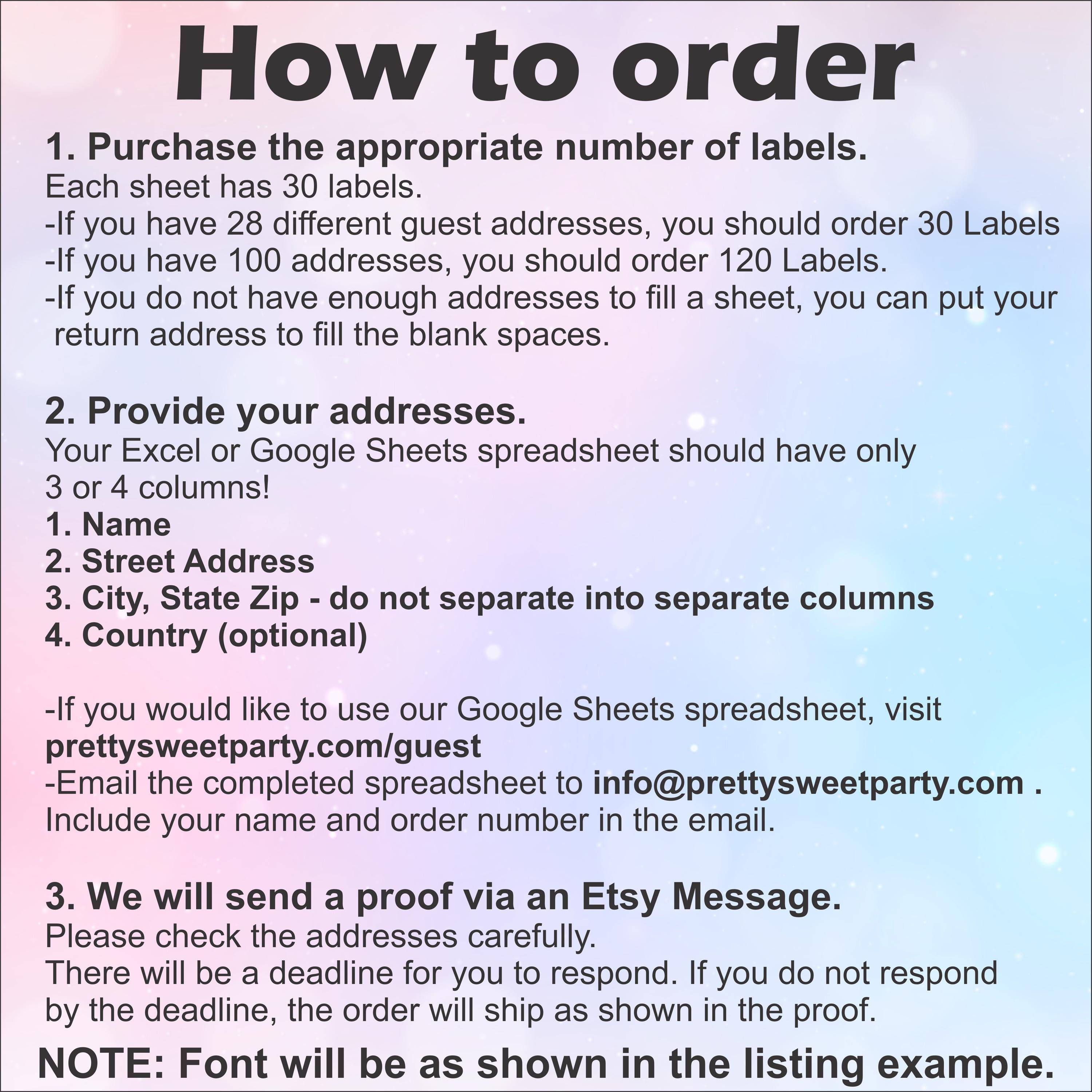 CLEAR Guest Address Labels - Guest List Labels for Wedding Invitations ...