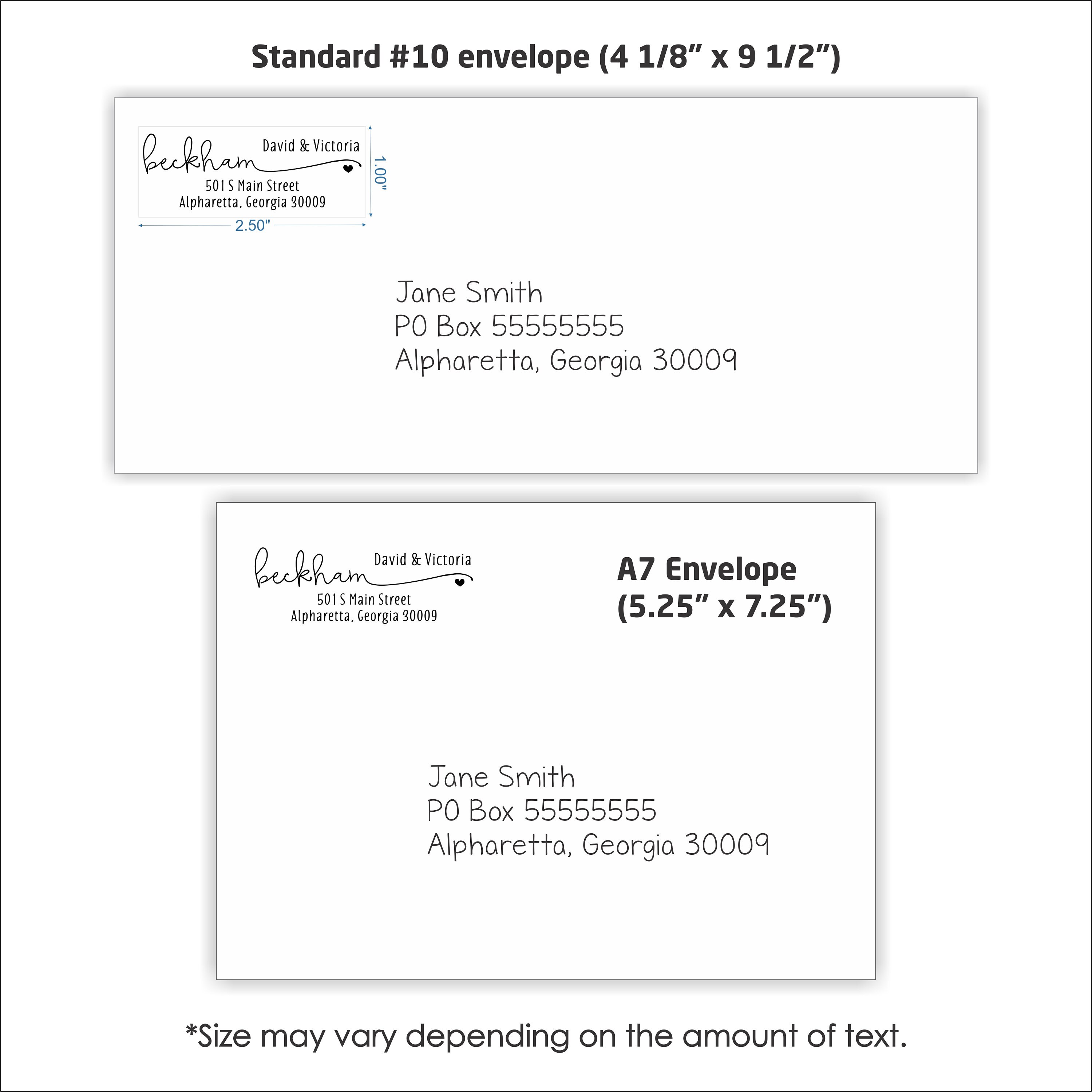 Address Stamp Self Inking or Custom Address Labels Unique | Etsy