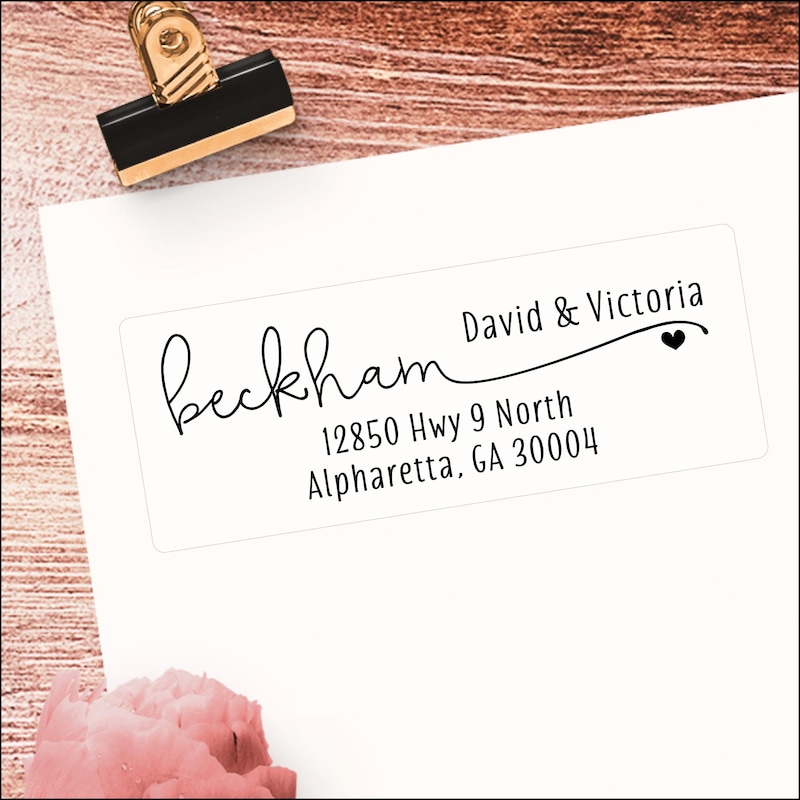Personalized Self Adhesive Address Labels - Etsy