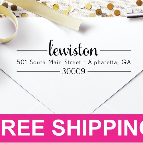 Custom Address Stamp Self-inking Stamp Personalized Return - Etsy
