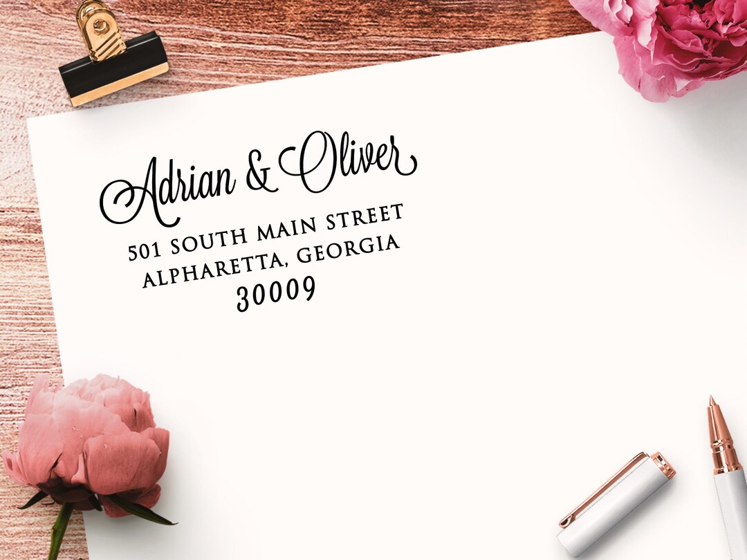 RETURN ADDRESS STAMP, Custom Return Address Stamp, Self Ink Return ...