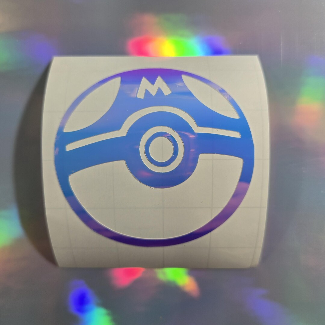 Pokemon Masterball Pokeball Logo Vinyl Decal Sticker for Car, Window ...