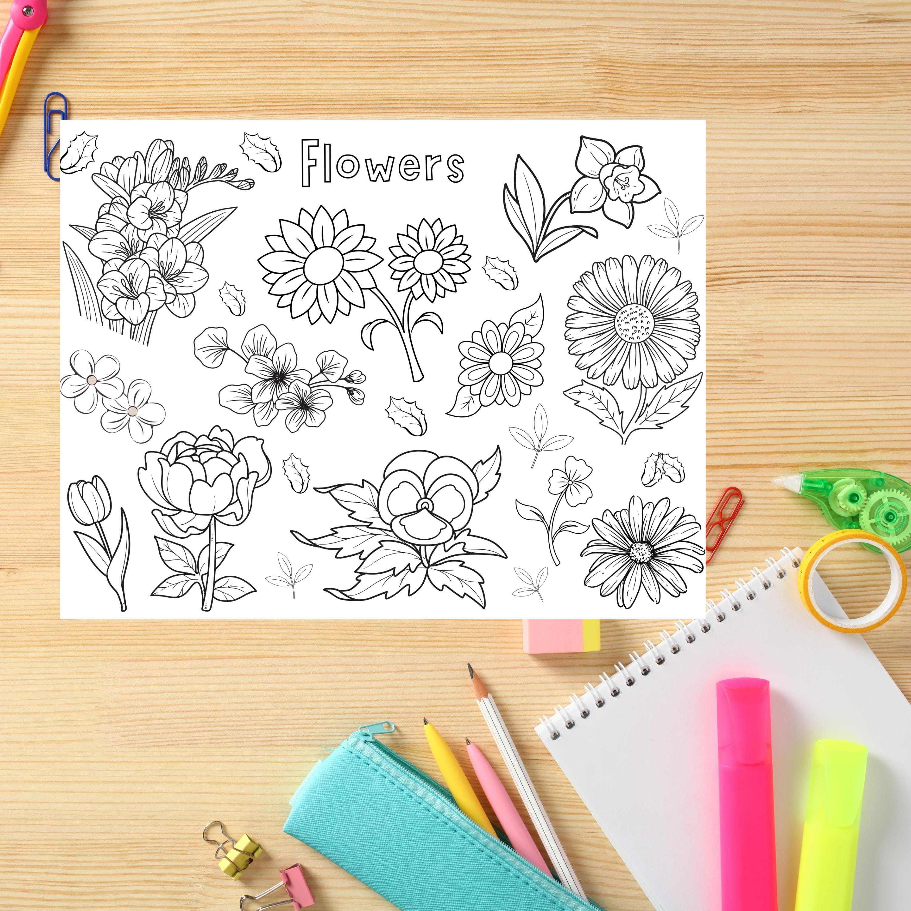 20 Fun Coloring Pages, Printable Coloring Pages, Animals Coloring, Food ...