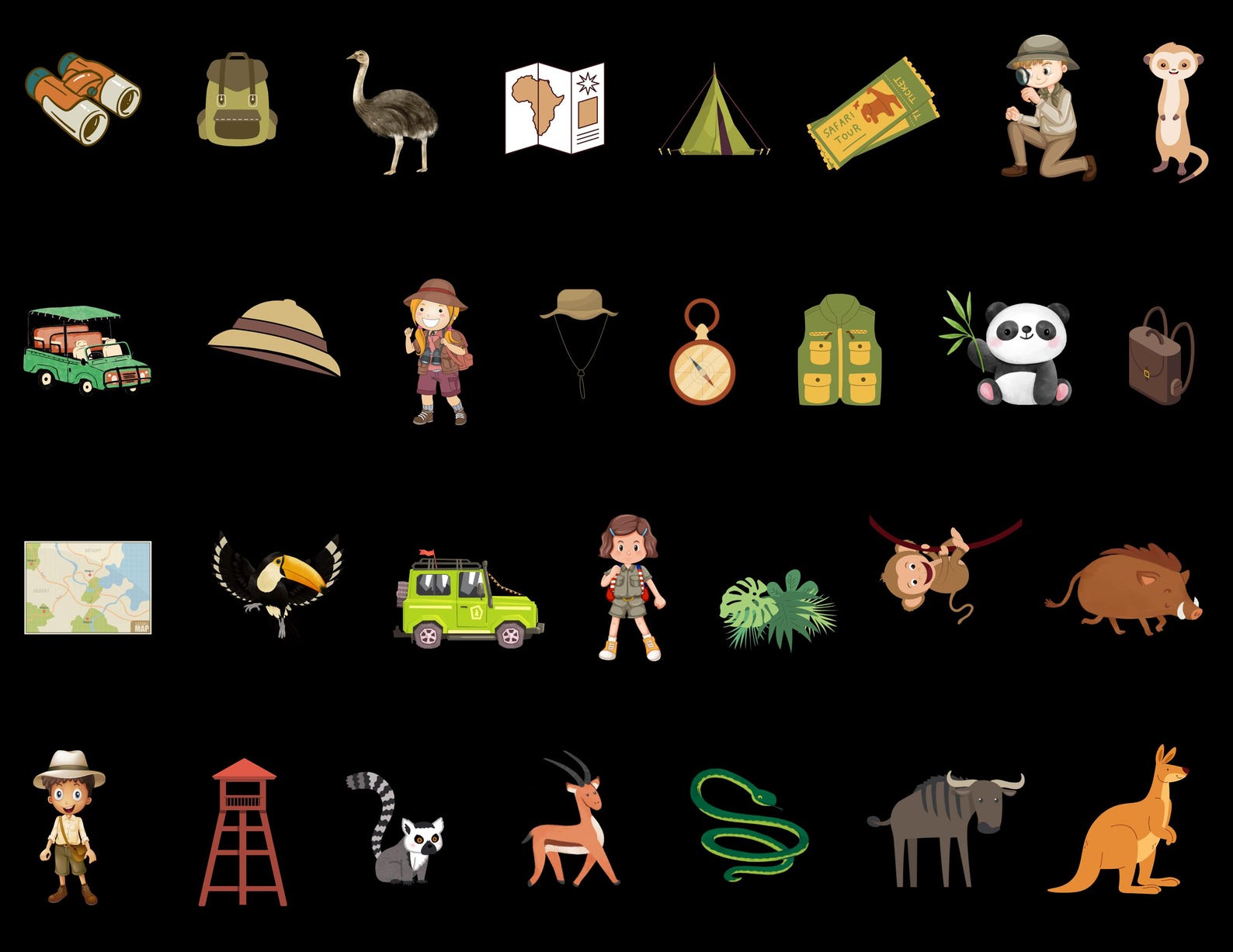 Safari Themed Potty Training Chart W/certificate and Characters, Jungle ...