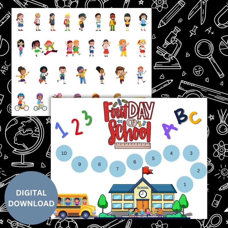 Back to School Countdown Sheet | Printable Countdown Calendar With Fun ...