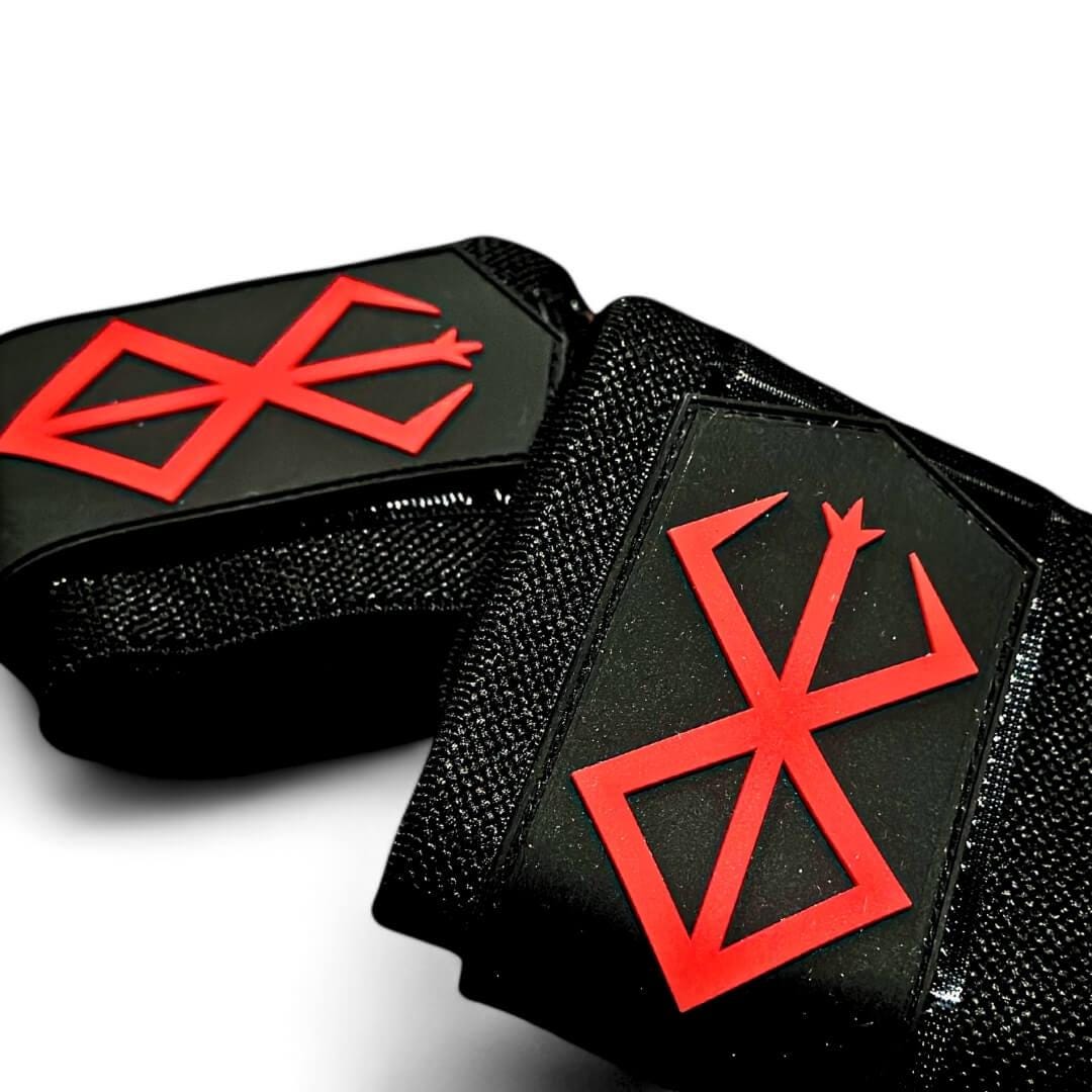 Berserk Anime Wrist Wraps, Powerlifting Support, Strength Training ...