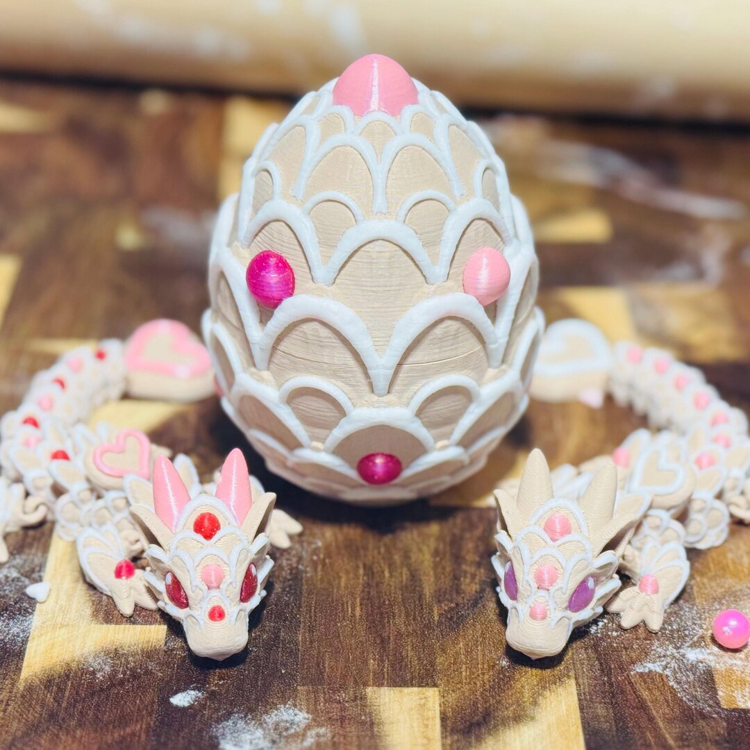 Articulated Sugar Cookie Dragon Baby With Dragon Egg - Etsy