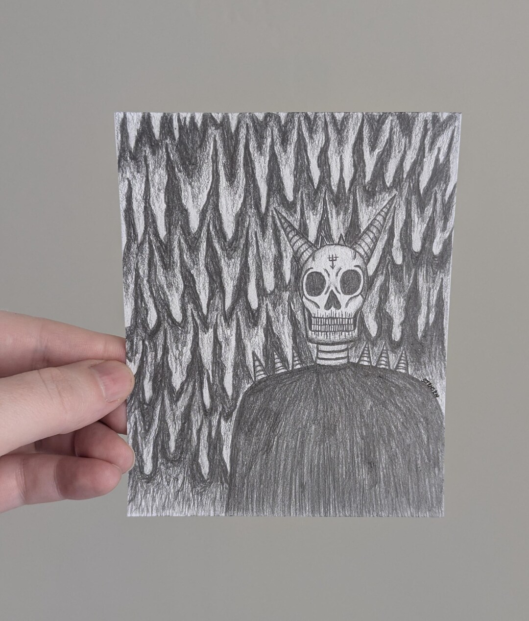 Original Graphite Pencil Drawing | "welcome to Hell" | Illustration ...