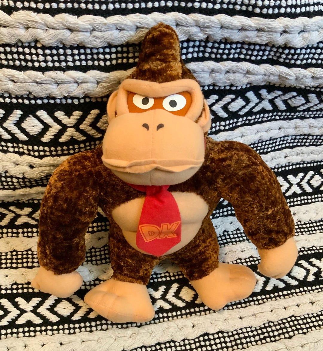 Vintage Donkey Kong Plush 12" Stuffed Animal Kellytoy Nintendo Item ...