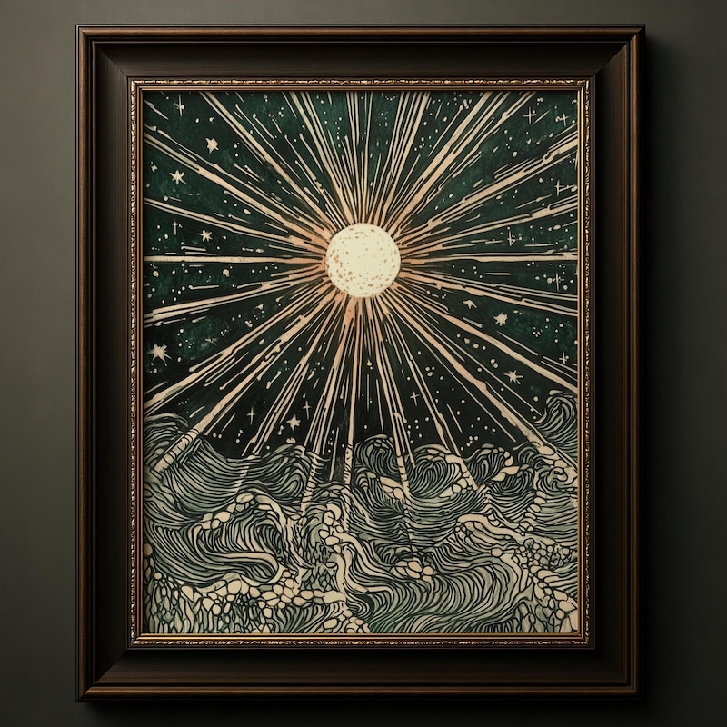 Celestial Landscape Art - Etsy UK