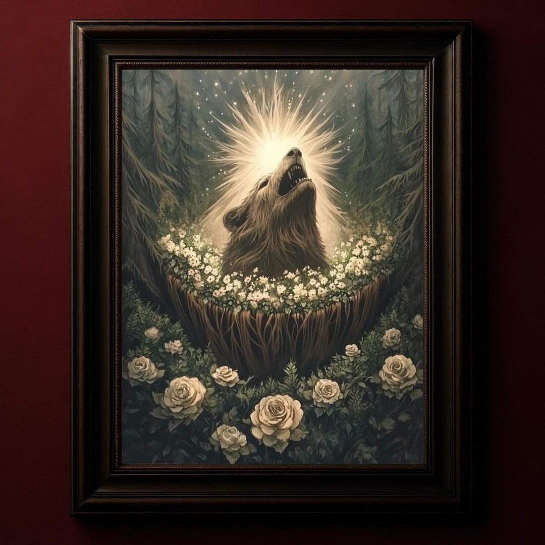 Forestcore Decor, Dark Witch Prints, Moody Art, Vintage Poster ...