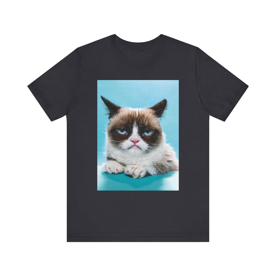 Grumpy Cat Photo Tee | Meme Cat T-shirt - Etsy