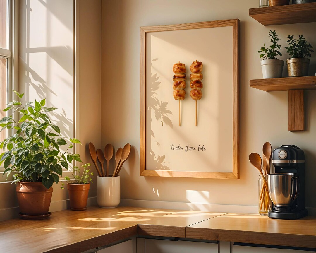 Minimalist Yakitori Poster – Asian Kitchen Art - Etsy