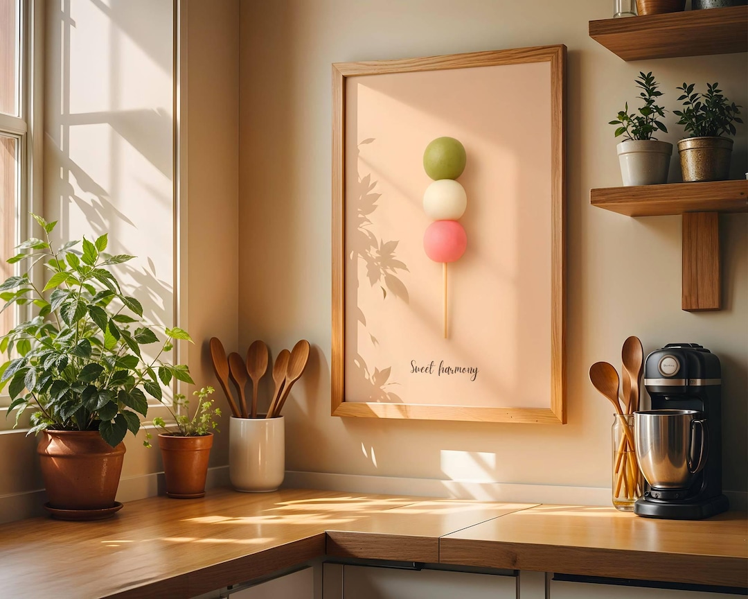 Minimalist Tamago Dango Poster – Asian Kitchen Art - Etsy