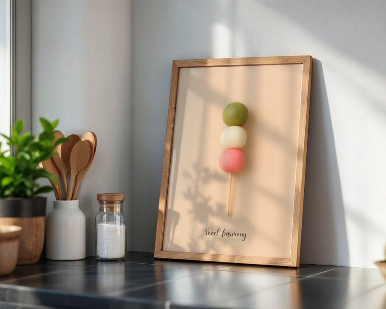 Minimalist Tamago Dango Poster – Asian Kitchen Art - Etsy