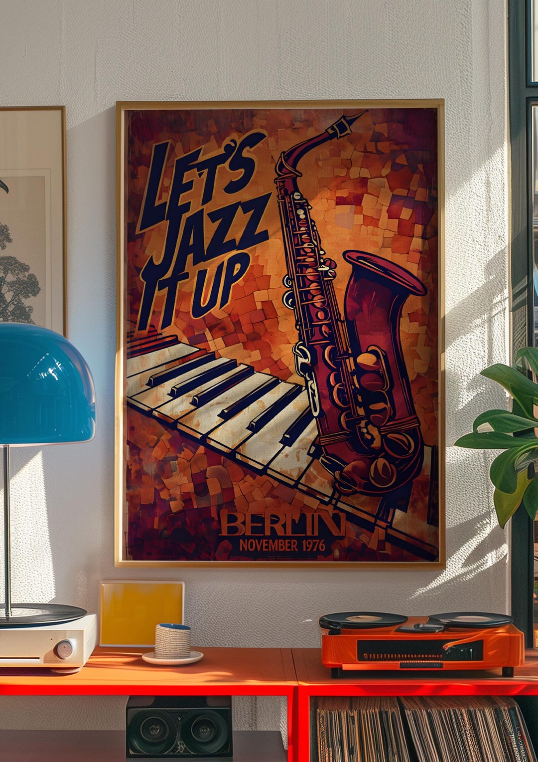 Let's Jazz It up – Digital Saxophone Wall Art | Music Lover Printable ...