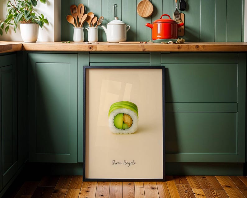 Minimalist Sushi Food Poster Set of 3– Japanese Kitchen Decor - Etsy
