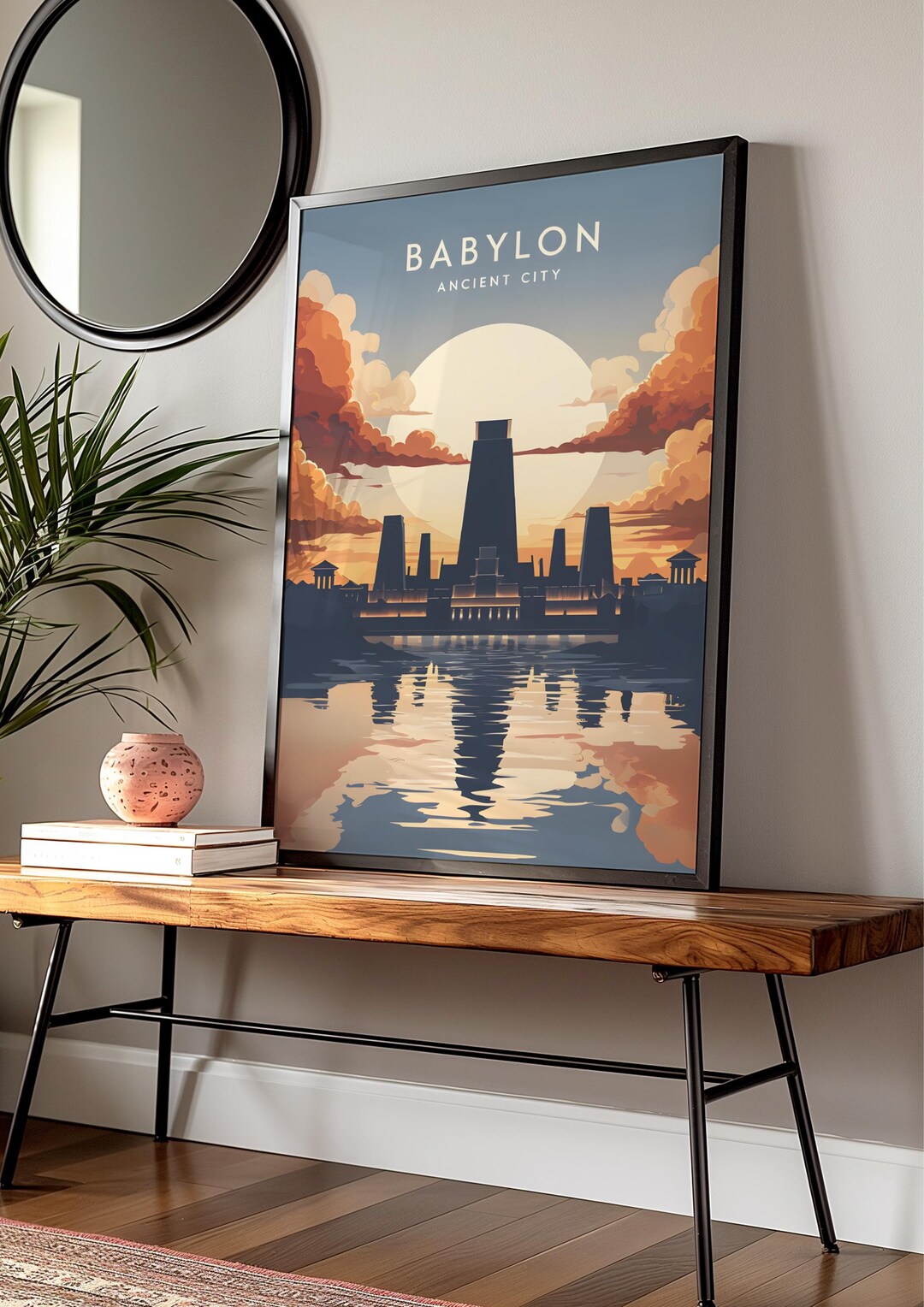 Ancient City of Babylon Digital Poster - Historical Wall Art ...