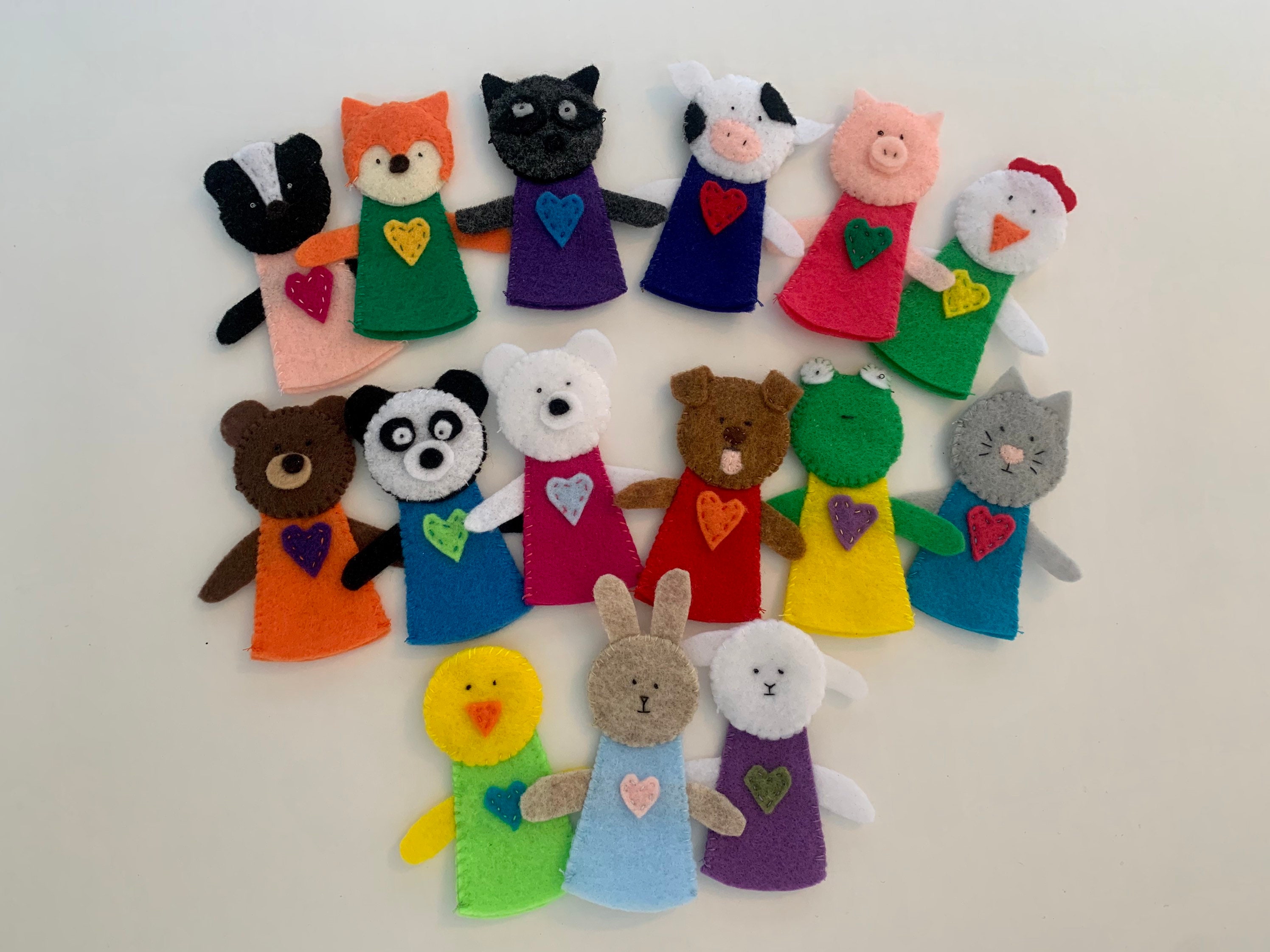 Finger Puppets Animals, Easter Basket - Etsy