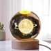 Saturn Girl Crystal Ball Lamp – Cosmic Light With Wooden LED Base - Etsy