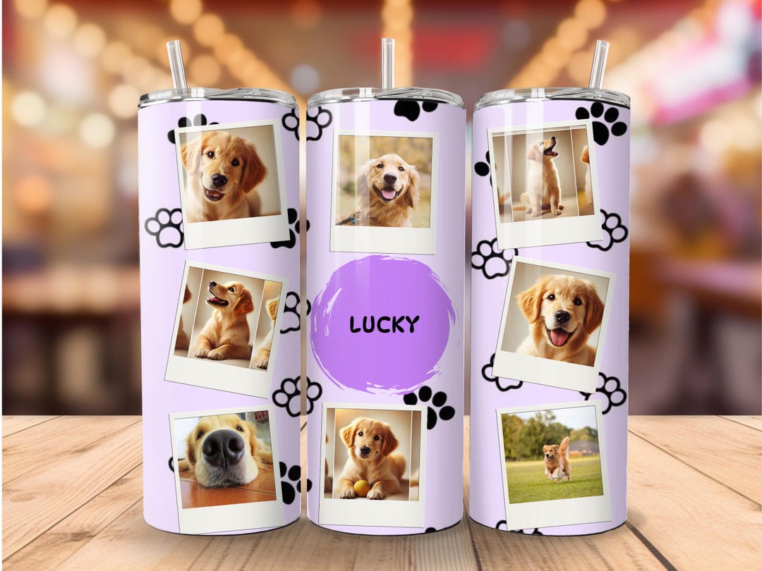 Personalized Pet Tumbler - Custom Pet Portrait Tumbler - Gift for ...