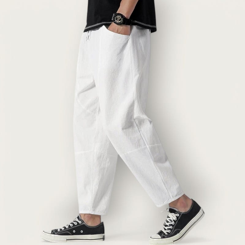 Mens Tapered Black Pants - Etsy