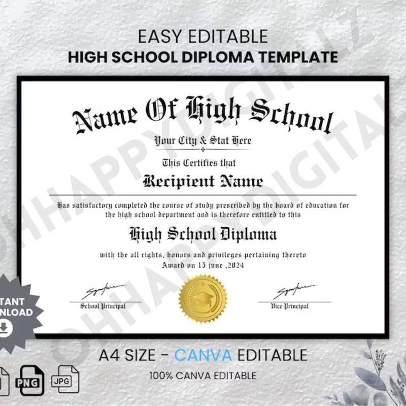 Diploma Svg - Etsy