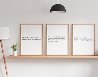Motivational Posters, Office Decor, Motivation Wall Art, Inspirational ...
