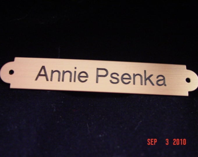 Saddle Tag,engraved Brass Horse Tack, Saddle Name Plate Customized for ...