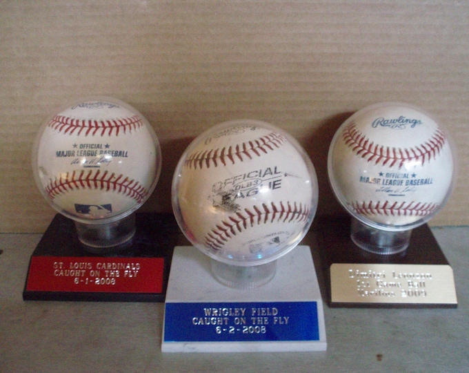 Baseball Holder, Trophy Display Case, Custom Engraved, Showcase CHOICE ...