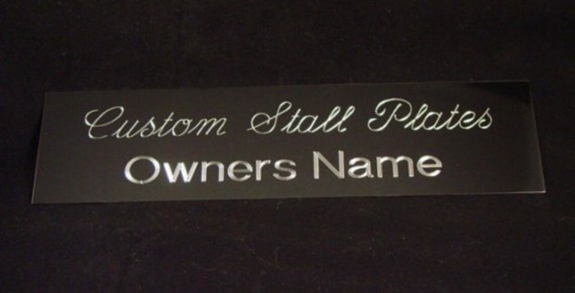 Metal Plates 2x8 engraved personalized diamond engraving | Etsy