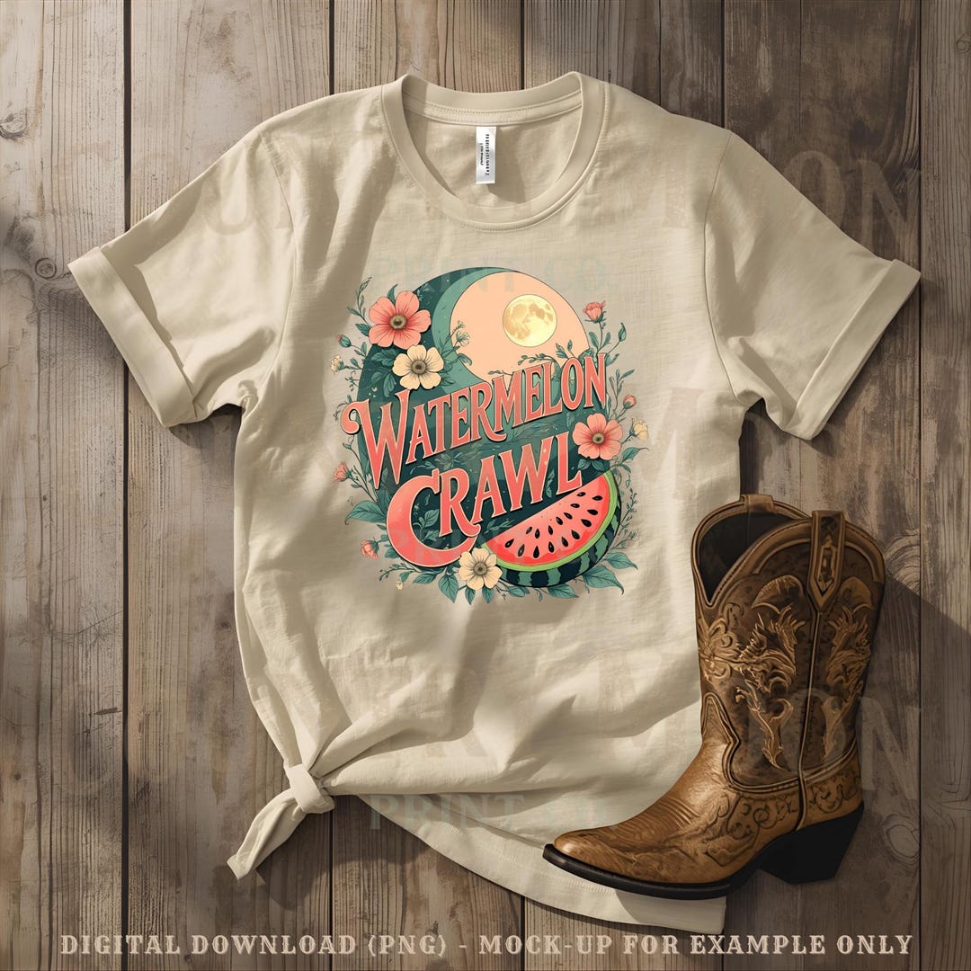 Watermelon Crawl Line Dance PNG: Country Music (digital Download 300DPI ...