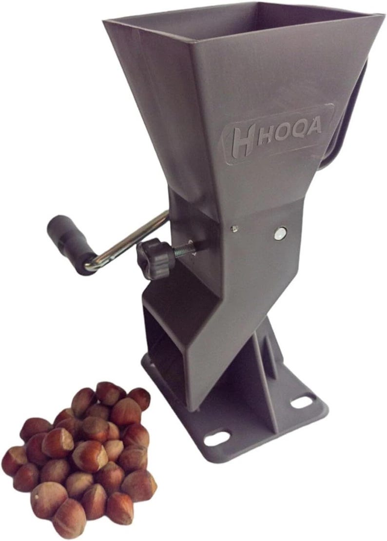Hand Crank Walnut Cracker - Nutcracker for Nuts - Easy to Use Walnut ...
