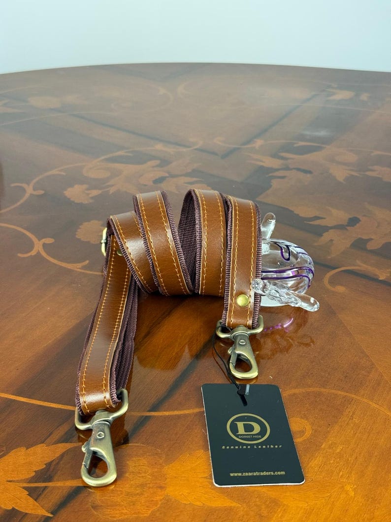 Adjustable Genuine Leather Crossbody Bag Strap Replacement Non-slip ...