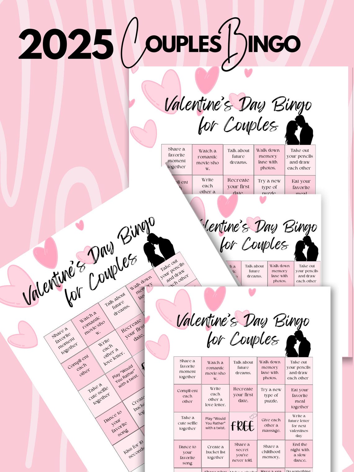 Valentine’s Day Couples Bingo – Fun & Romantic Date Night Game! - Etsy