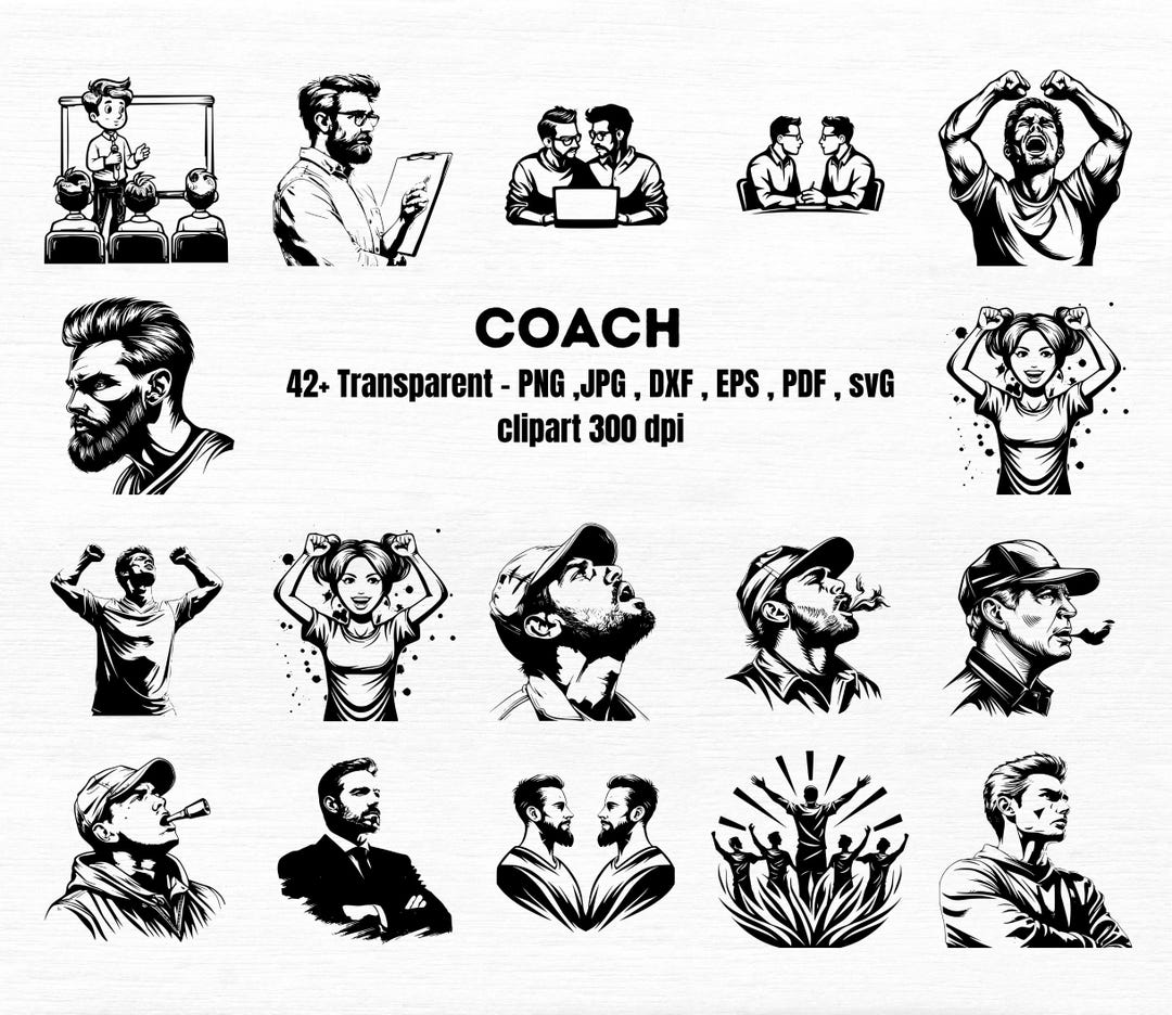 Coach Life SVG PNG Bundle | Fitness Trainer Graphics (digital Download ...