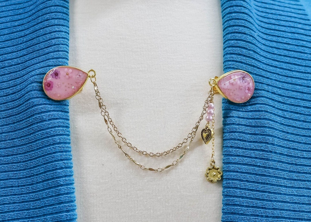 Sweater Clips, Collar Clip, Sweater Accessories, Lapel Pin for Women ...