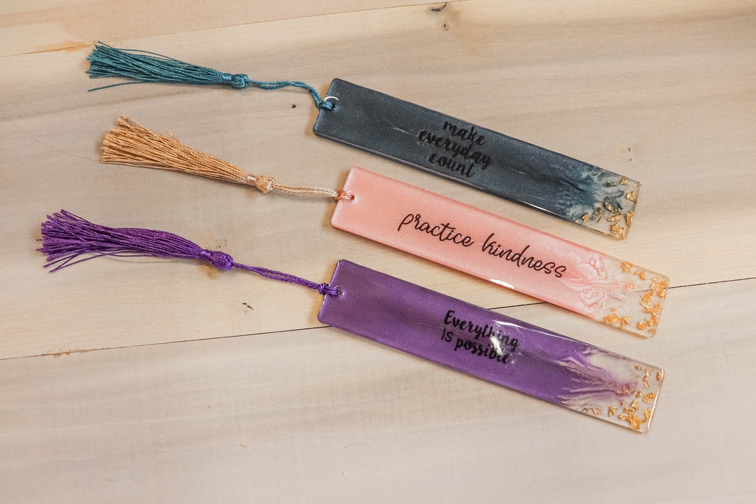 Bookmark, Epoxy Bookmark, Bookmarks, Colorful Bookmark, Resin Bookmarks ...
