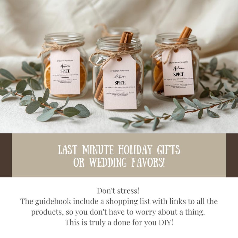 DIY Simmer Potpourri Printable Guidebook | DIY Holiday Gifts or Wedding ...