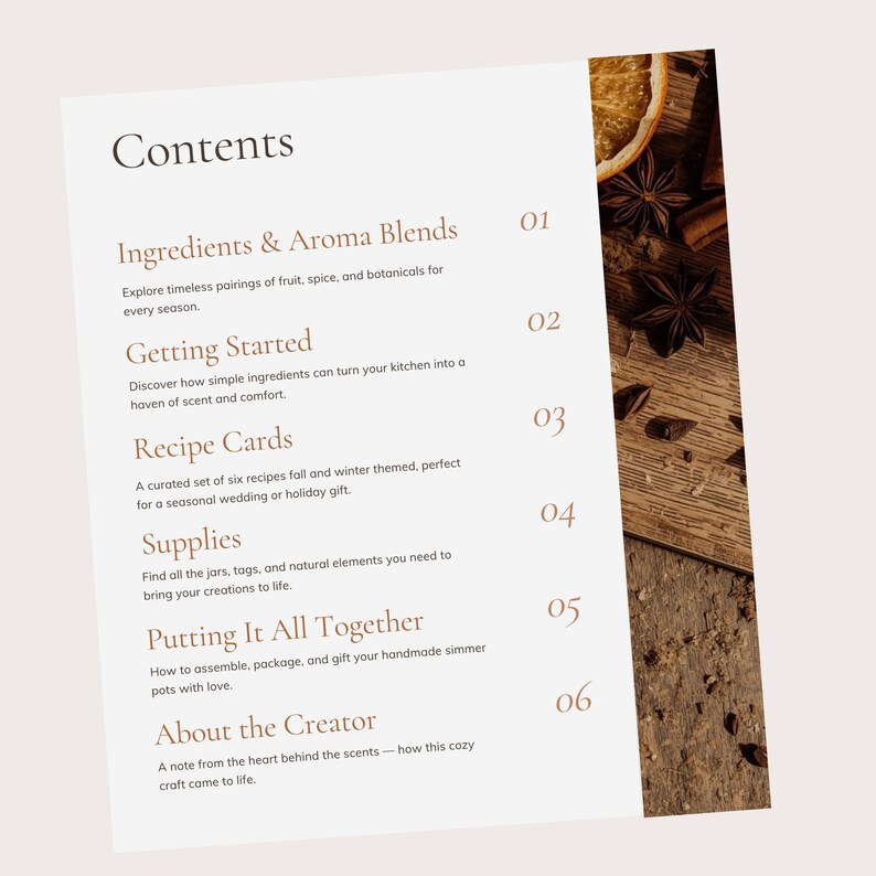 DIY Simmer Potpourri Printable Guidebook | DIY Holiday Gifts or Wedding ...