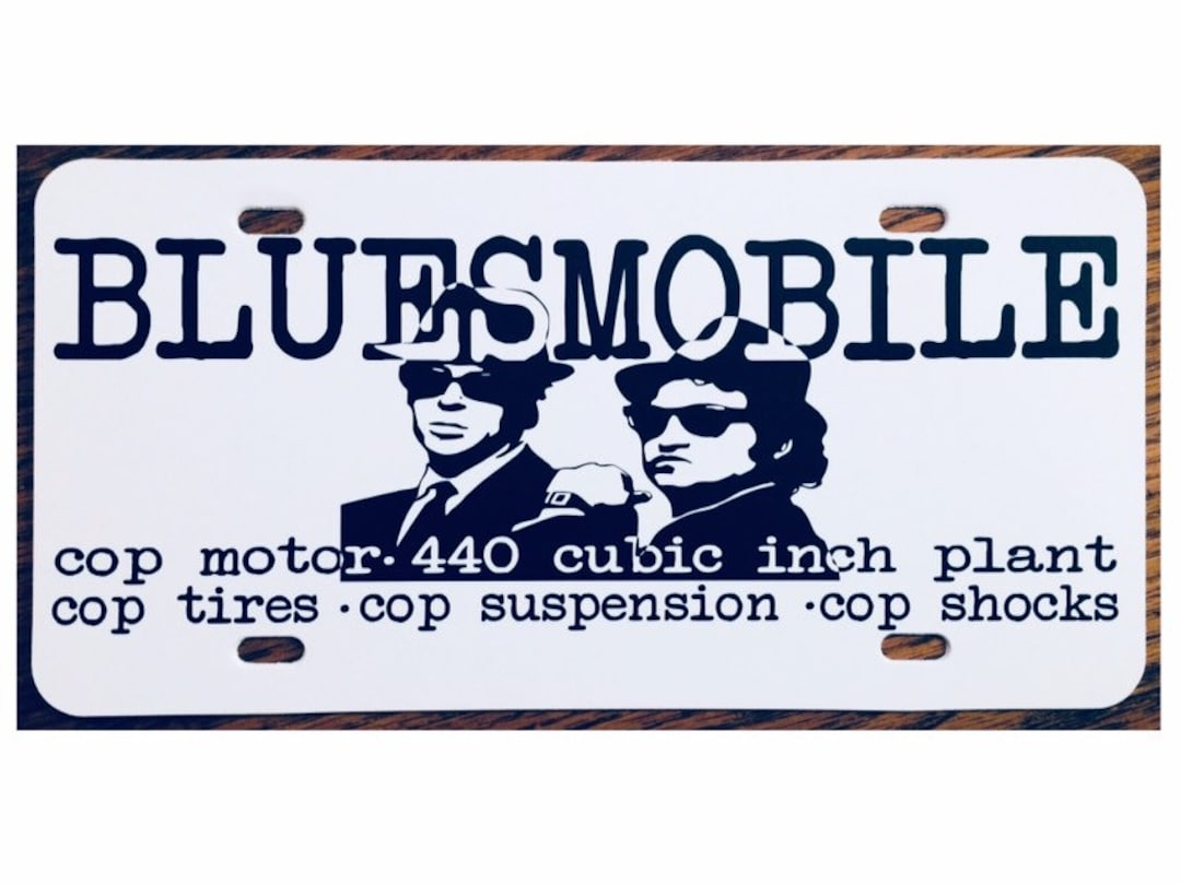 Blues Brothers Bluesmobile Cop Specs License Plate Car Tag - Etsy