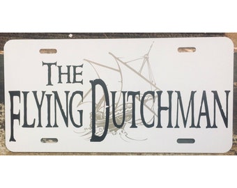 Pirates of the Caribbean License Plate Flying Dutchman Car Tag | Etsy