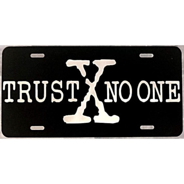 X Files License Plate - Etsy
