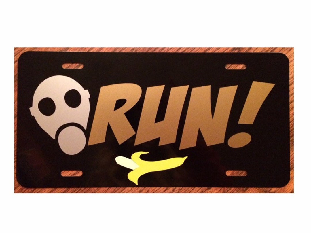 9th Doctor Who Inspired License Plate RUN Ninth Dr Who Car Tag ...