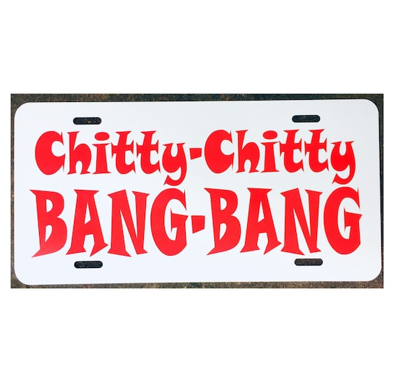 Chitty Chitty Bang Bang License Plate Car Accessory Tag - Etsy