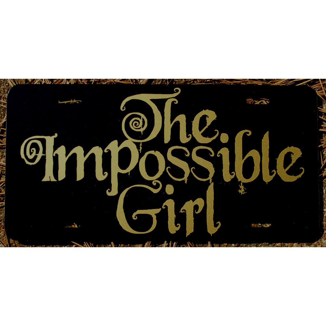 Doctor Who Inspired Impossible Girl License Plate Clara Oswald Car Tag ...