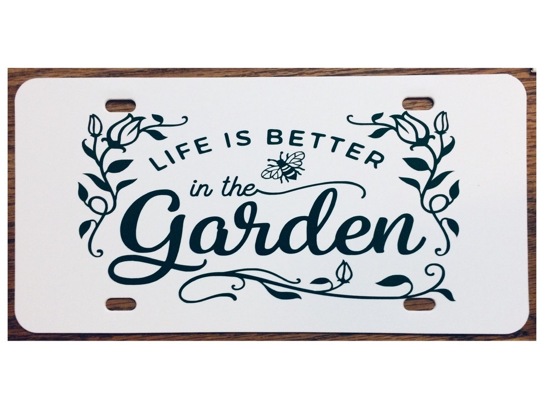 Gardening Vanity License Plate Farmer Car Tag - Etsy