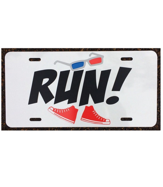 10th Doctor Who Inspired License Plate RUN Tenth Dr Who Car | Etsy