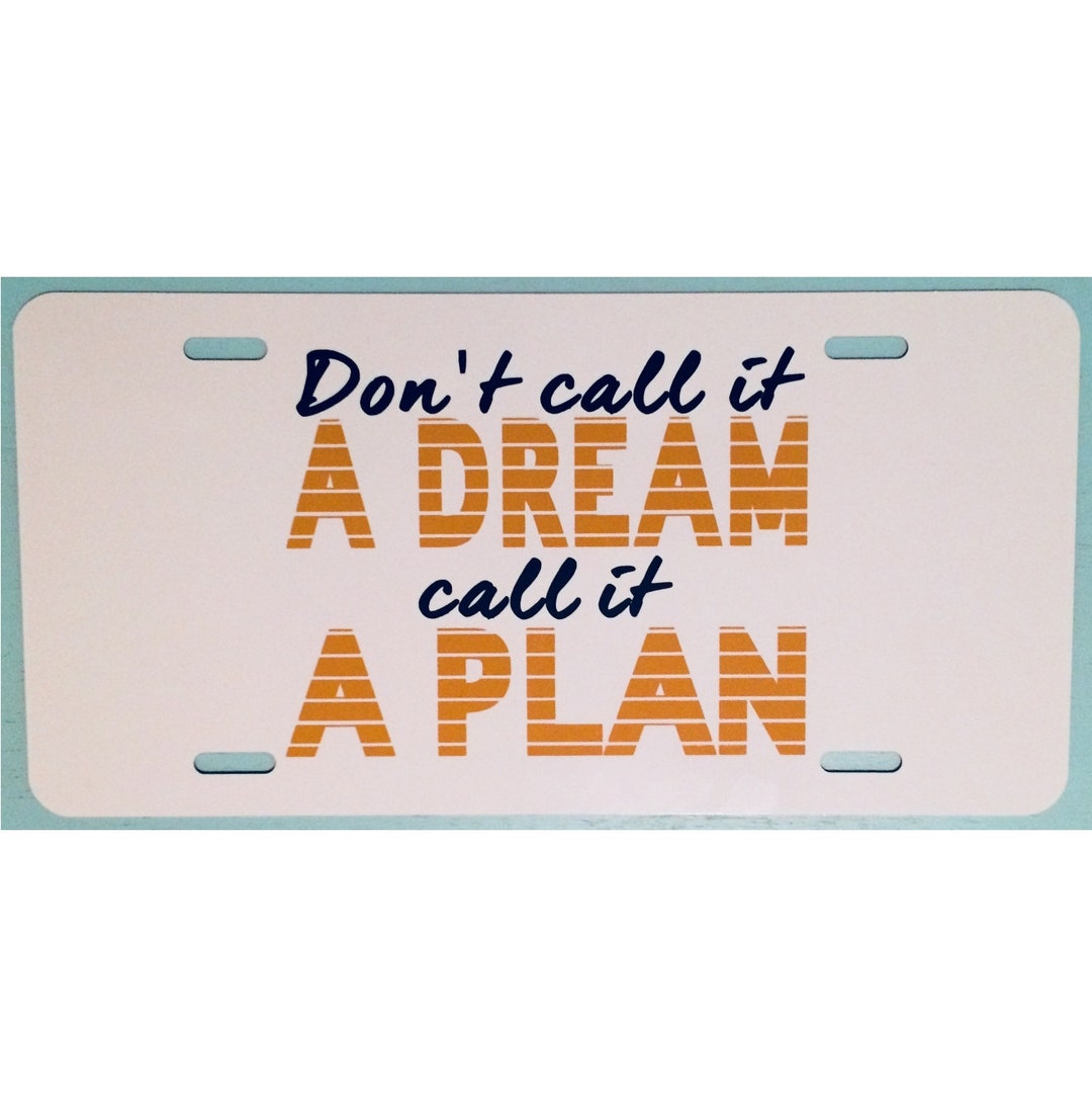 Rving Call It a Plan License Plate Camper Tag - Etsy
