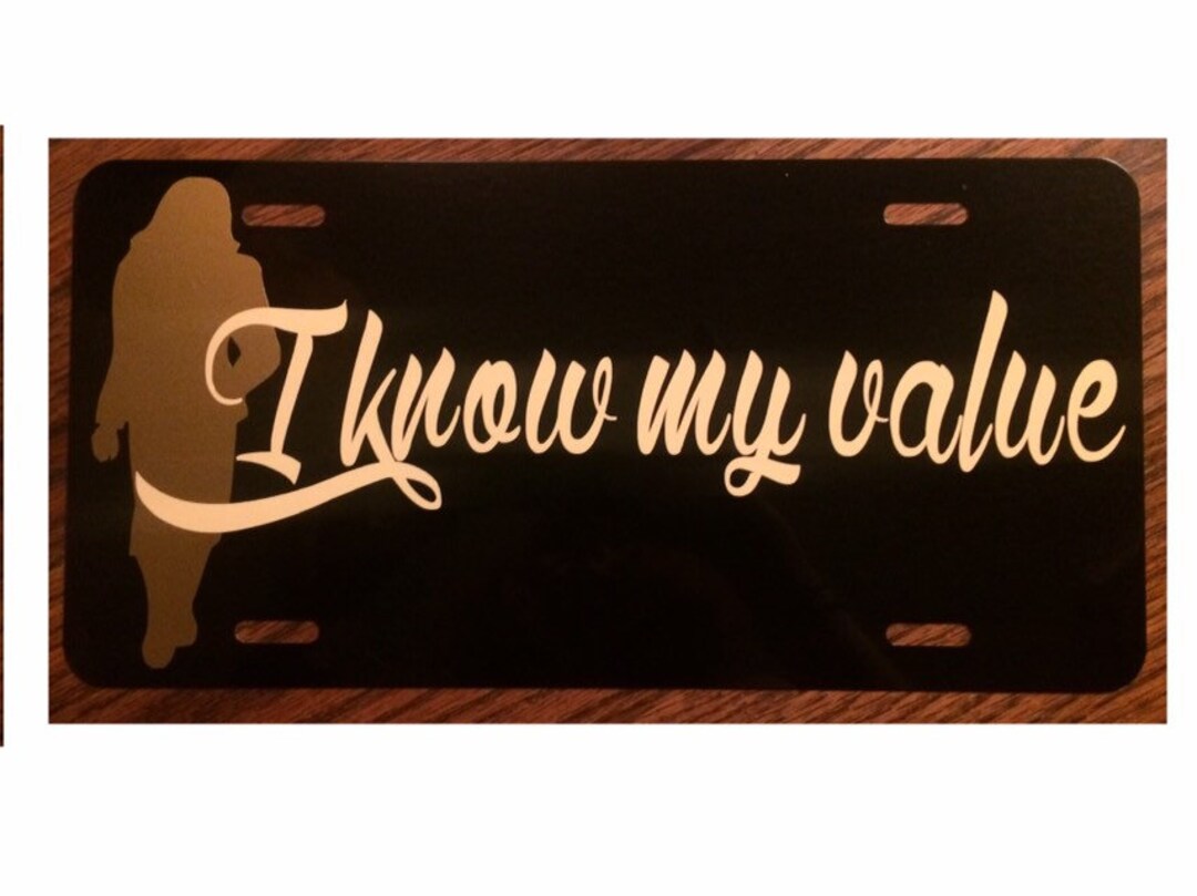 Agent Peggy Carter License Plate I Know My Value Car Tag Accessory - Etsy
